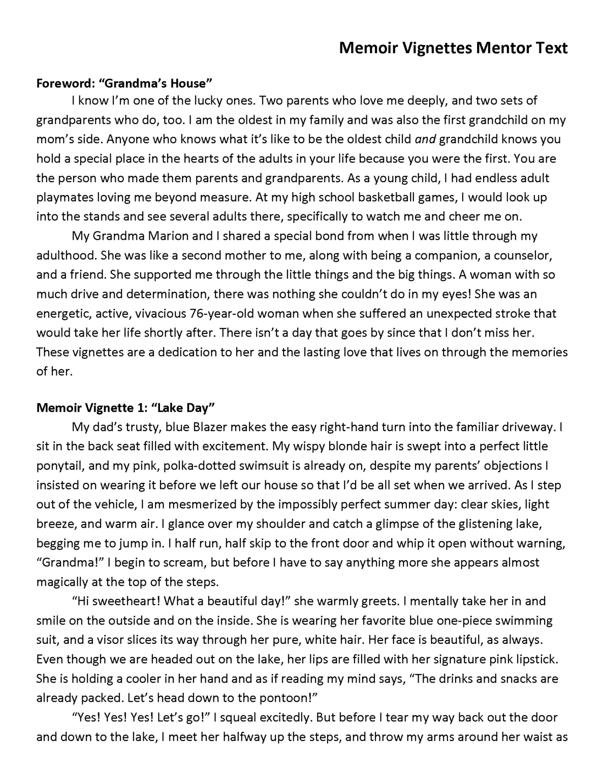 Four New Ideas for Teaching Narrative Writing to Middle School Students ...